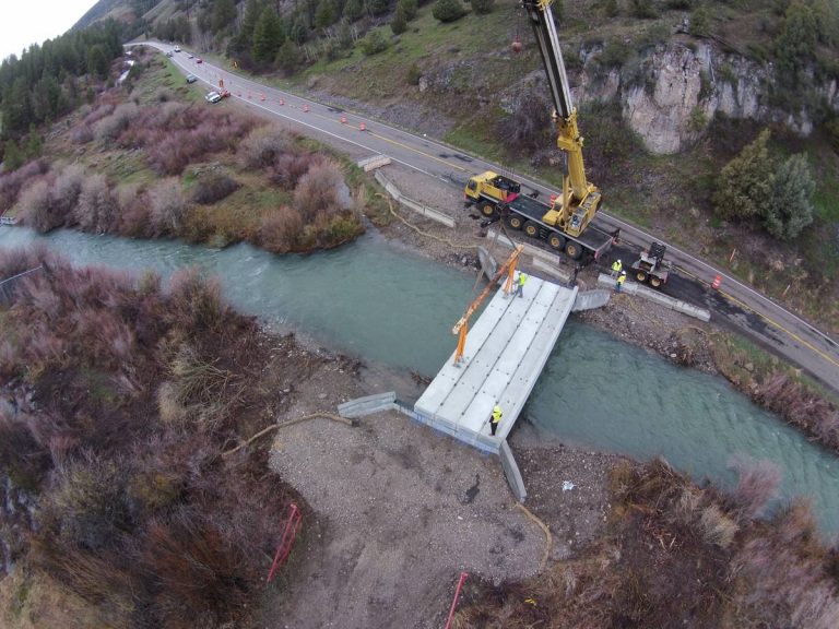 Oldcastle Precast produce post-tensioned bridge slabs for Pine Basin ...