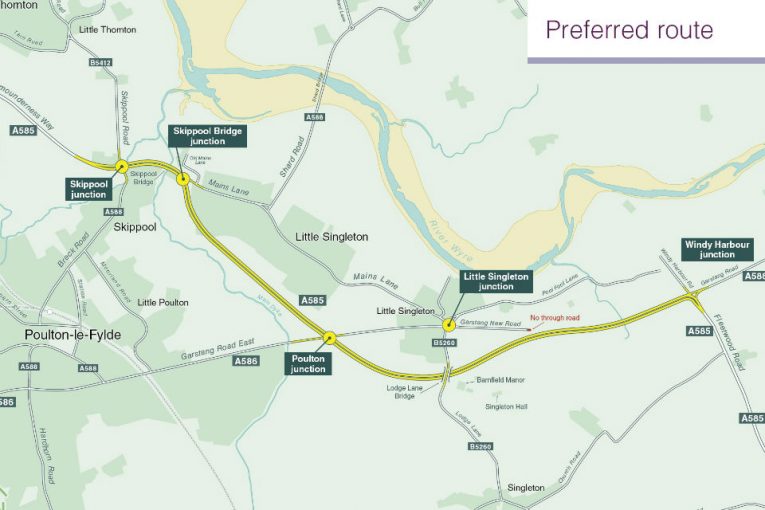 Highways England reaches milestone for A585 bypass plan - Highways Today