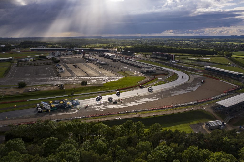 Tarmac takes the chequered flag for Silverstone resurfacing - Highways ...