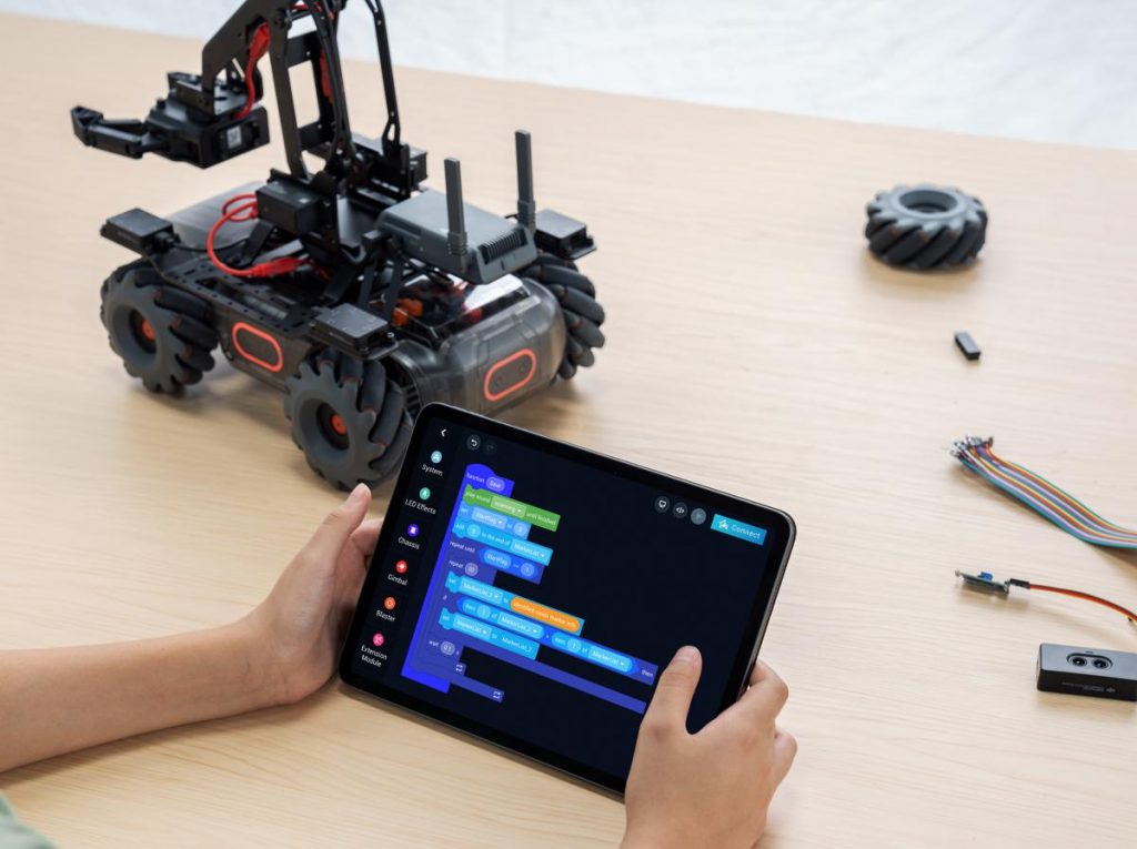 DJI RoboMaster EP Core sparking Robotics, AI and STEM Education - Highways Today