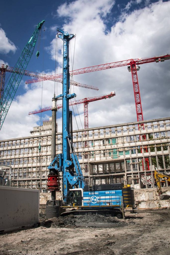 Soilmec SR-125 HIT drilling rig delivers solid foundations in Frankfurt ...