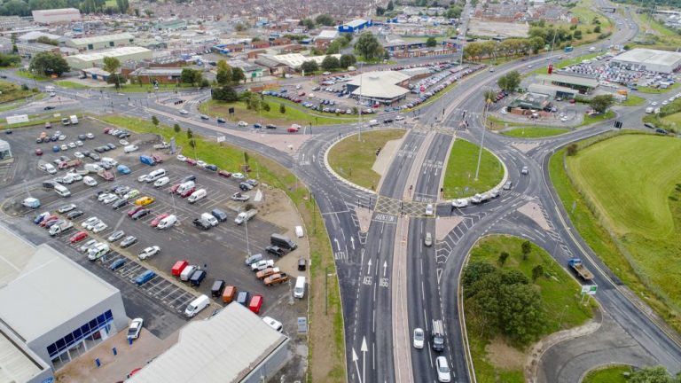 Middlesbrough Council completes the A66 throughabout - Highways Today