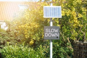 Speed warning signs installed by SWARCO Traffic for Melsonby Parish ...