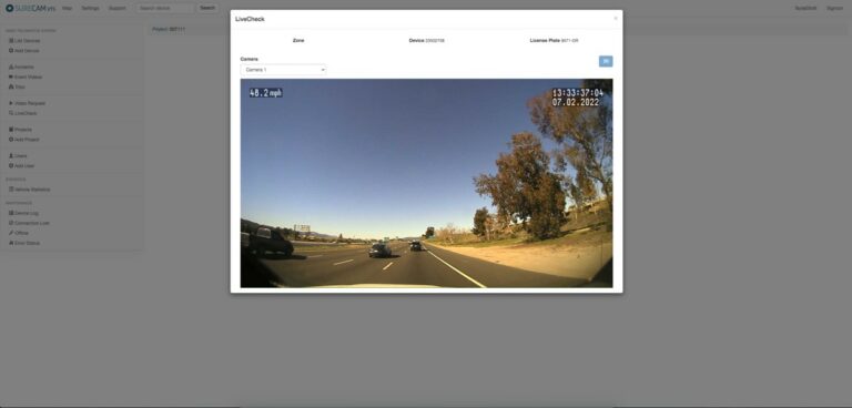 SureCam connected Dashcam now includes LiveCheck for remote access ...