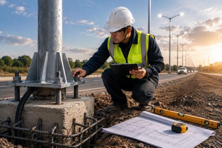 Why Pole Foundation Planning Matters in Road Lighting Projects ...